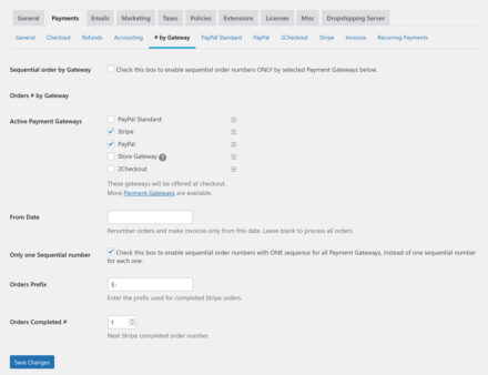 EDD Order Numbers by Gateway - etruel.com