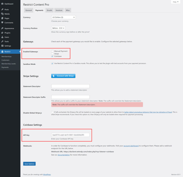 Coinbase Payment Gateway Setup - etruel.com