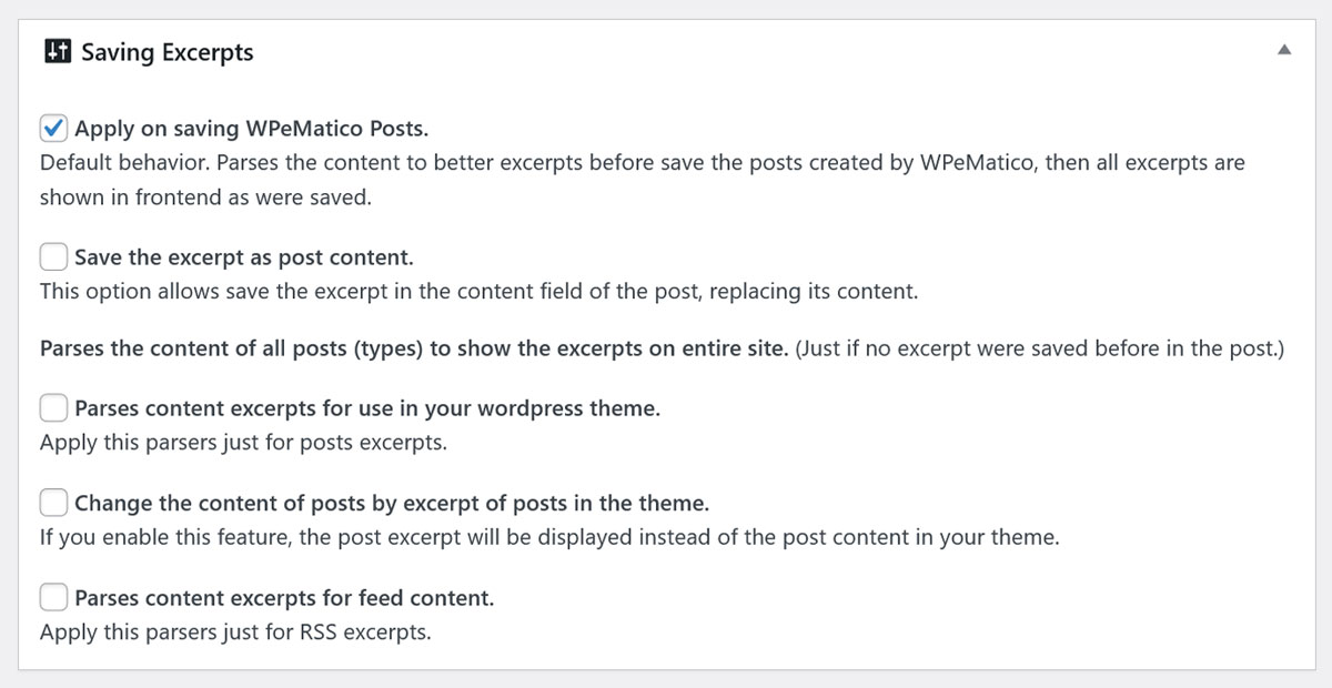 How to create a global configuration for Better Excerpts - etruel.com